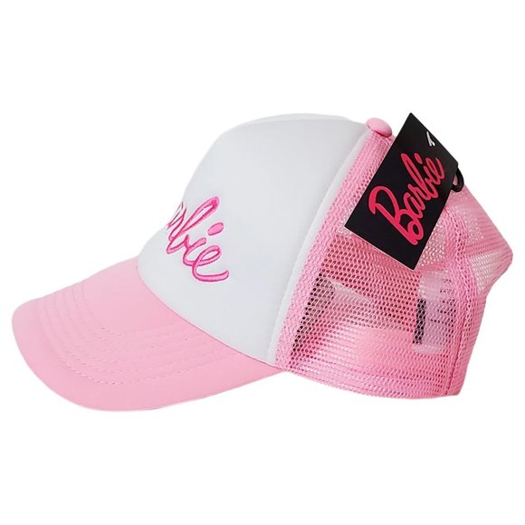 Barbie | Accessories | Nwt Barbie Authentic Womens Pink White Trucker ...